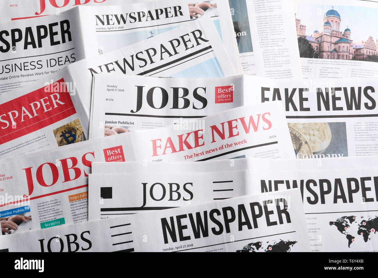 Fake newspaper headlines hi-res stock photography and images - Alamy