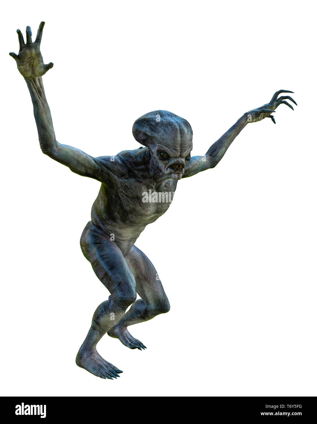 Alien character in ufo Cut Out Stock Images & Pictures - Alamy