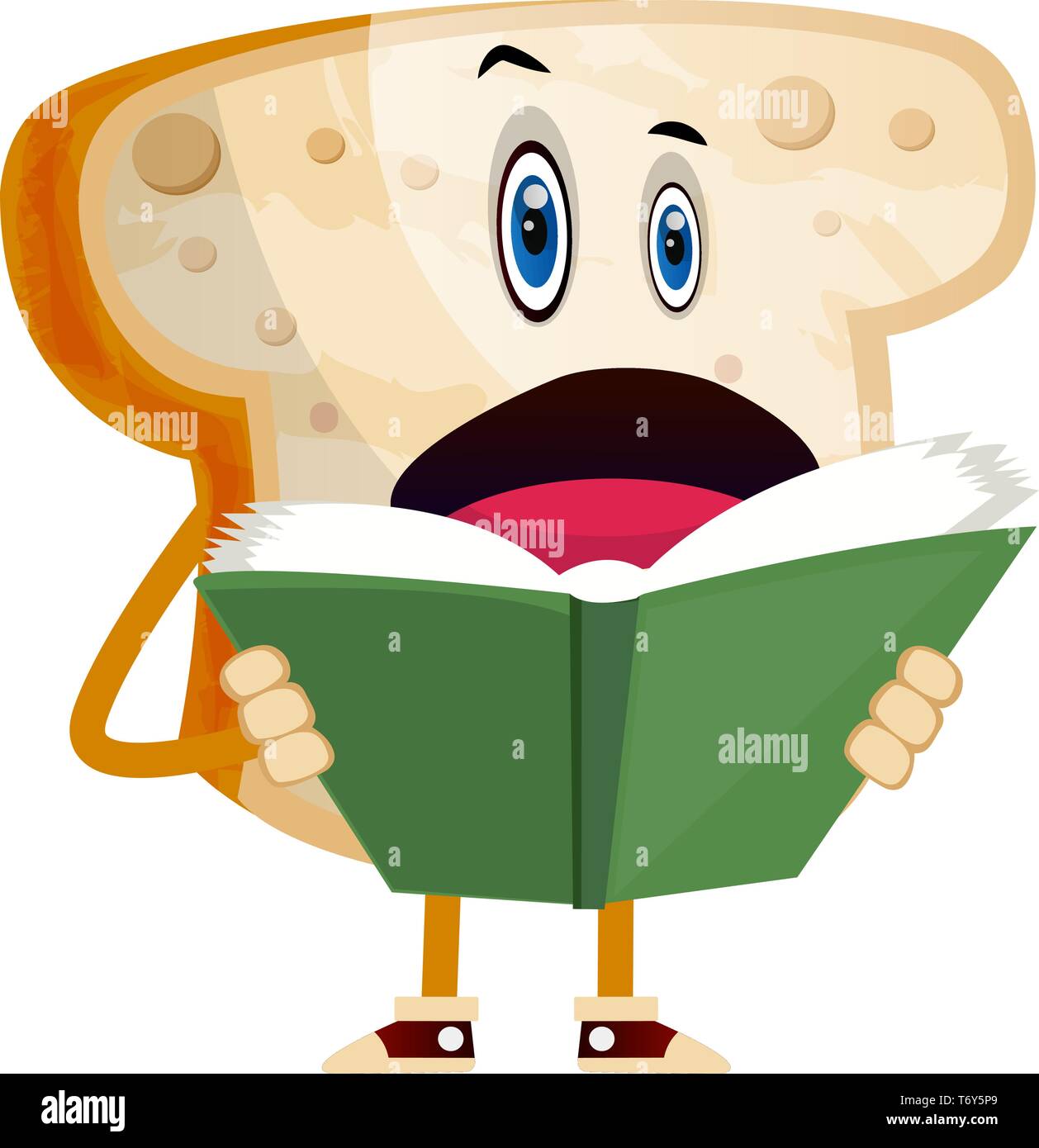 Smart Bread illustration vector on white background Stock Vector Image ...