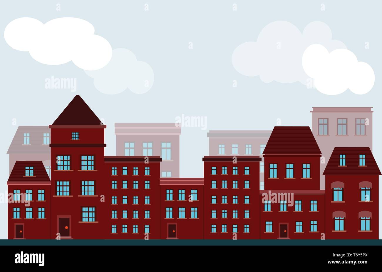 Modern buildings in the uk Stock Vector Images - Alamy