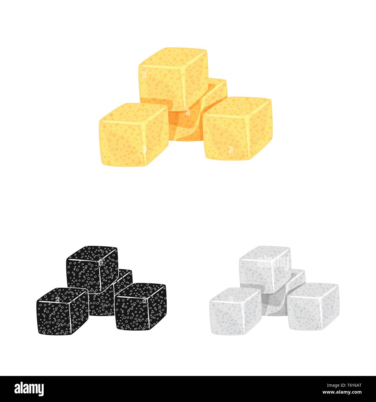 Crackers soup crouton cube Cut Out Stock Images & Pictures - Alamy