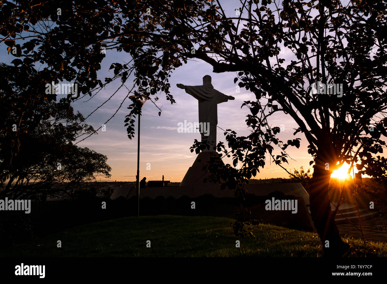 Araxa / MG / Brazil - April 20, 2019: Christ "The Redeemer" monument in ...