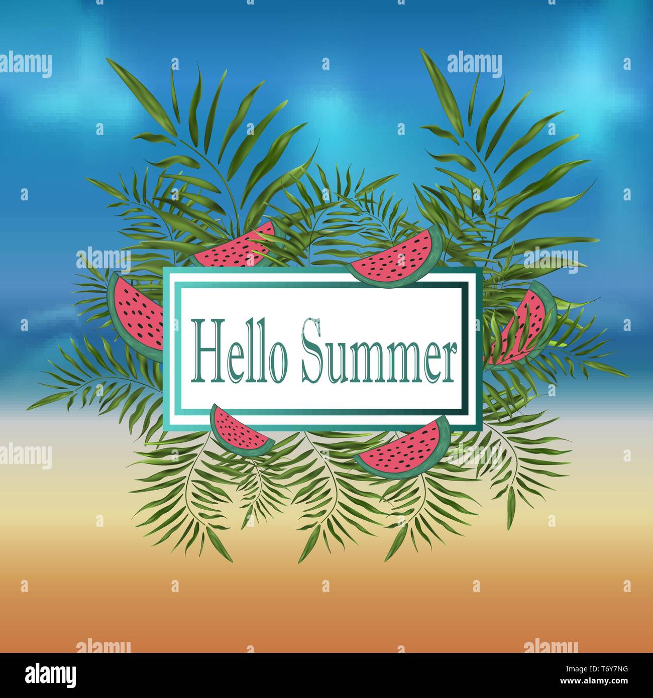Summe beach Stock Vector Images - Alamy