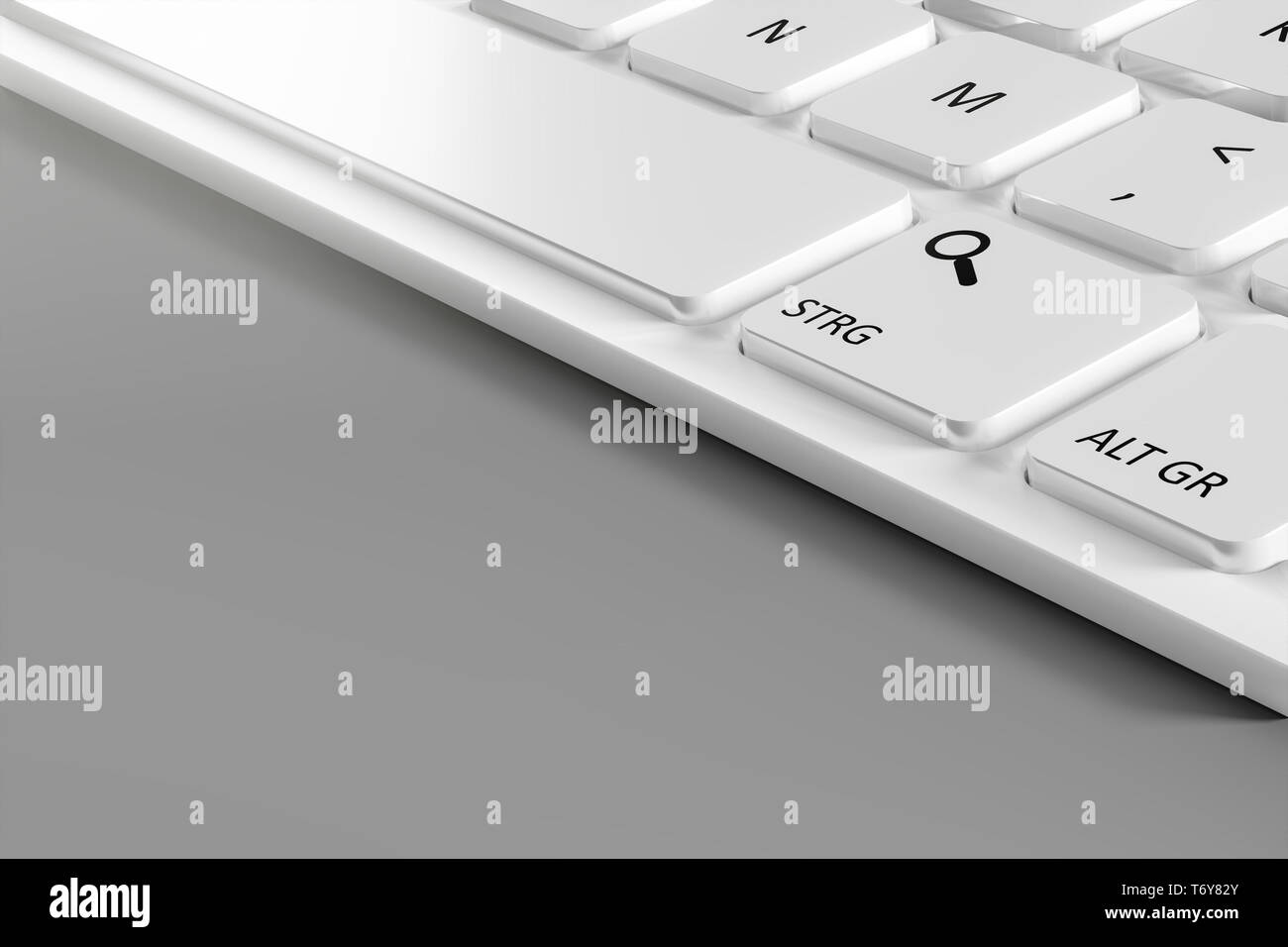 computer keyboard white details Stock Photo - Alamy