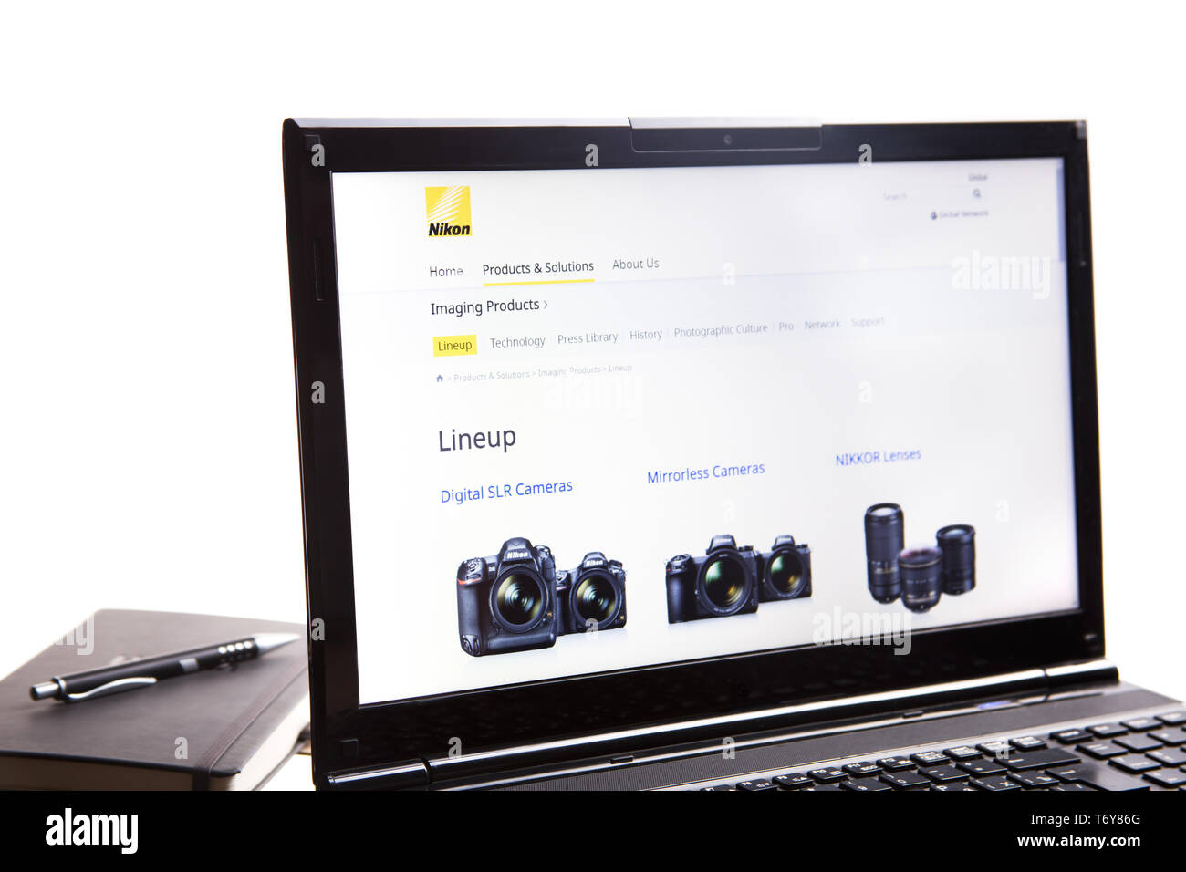 New York, USA - March 25, 2019: Illustrative Editorial of Website of ...