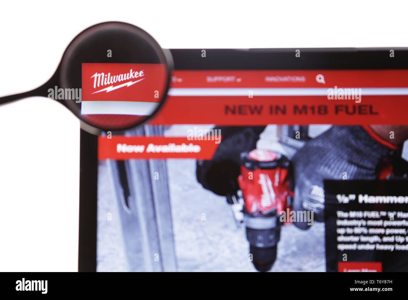 New York, USA - March 25, 2019: Illustrative Editorial of Website of ...