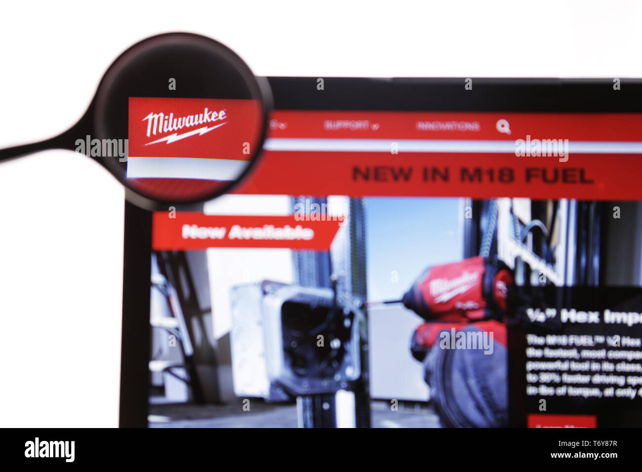 New York, USA - March 25, 2019: Illustrative Editorial of Website of ...