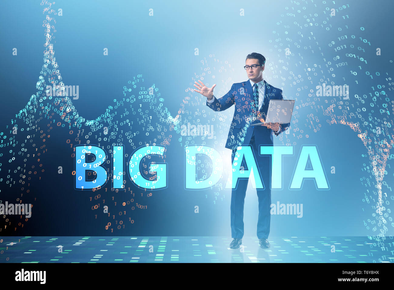 Big data concept with data mining analyst Stock Photo - Alamy