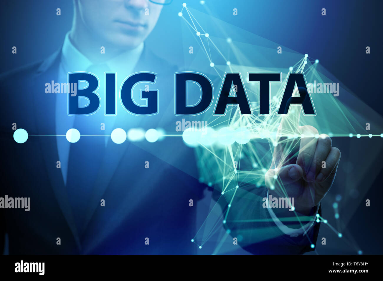 Big data concept with data mining analyst Stock Photo - Alamy