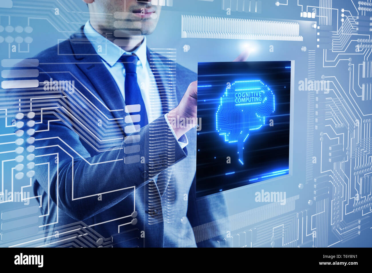 Cognitive computing concept as modern technology Stock Photo - Alamy