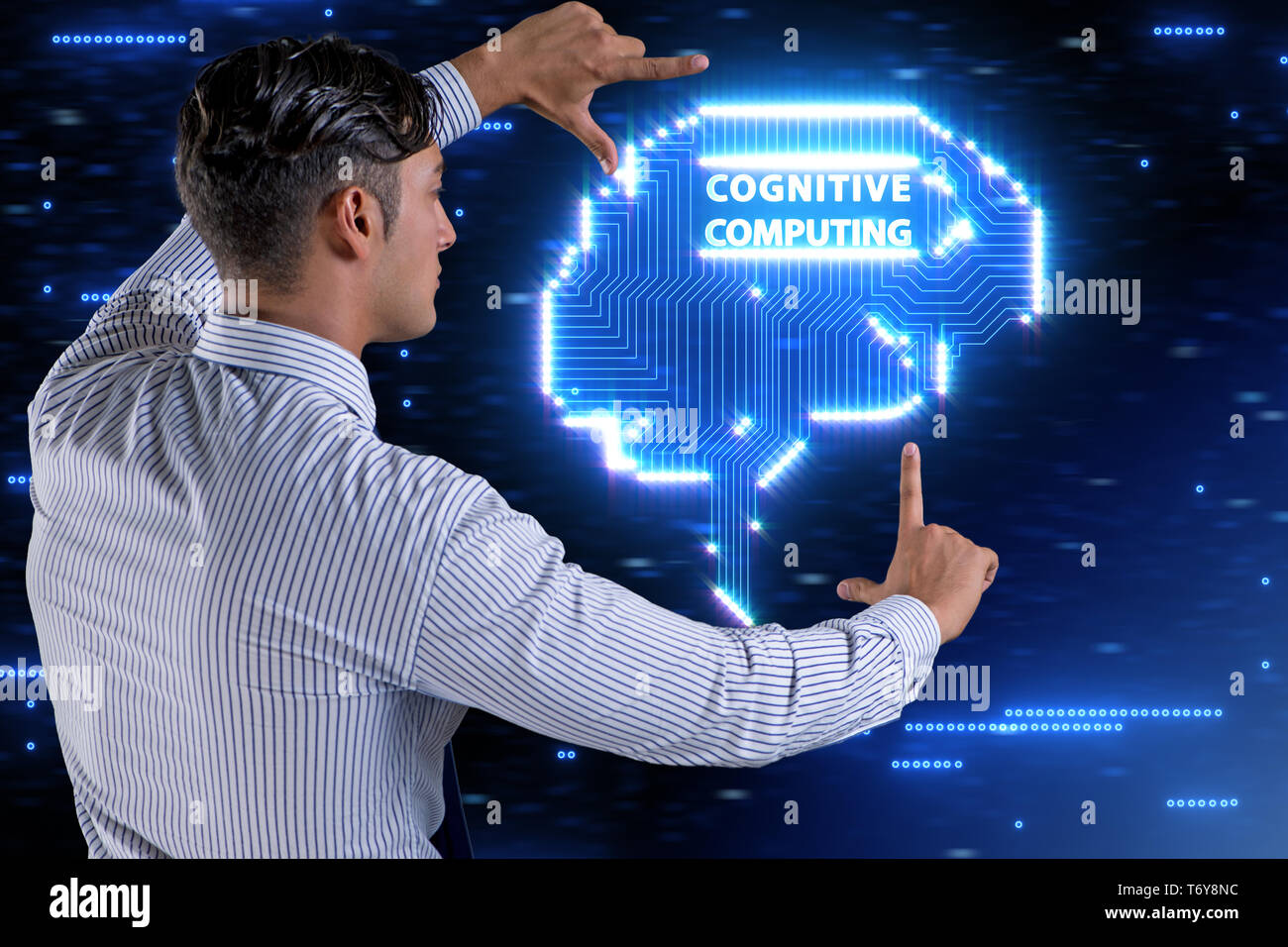 Cognitive computing concept as modern technology Stock Photo - Alamy
