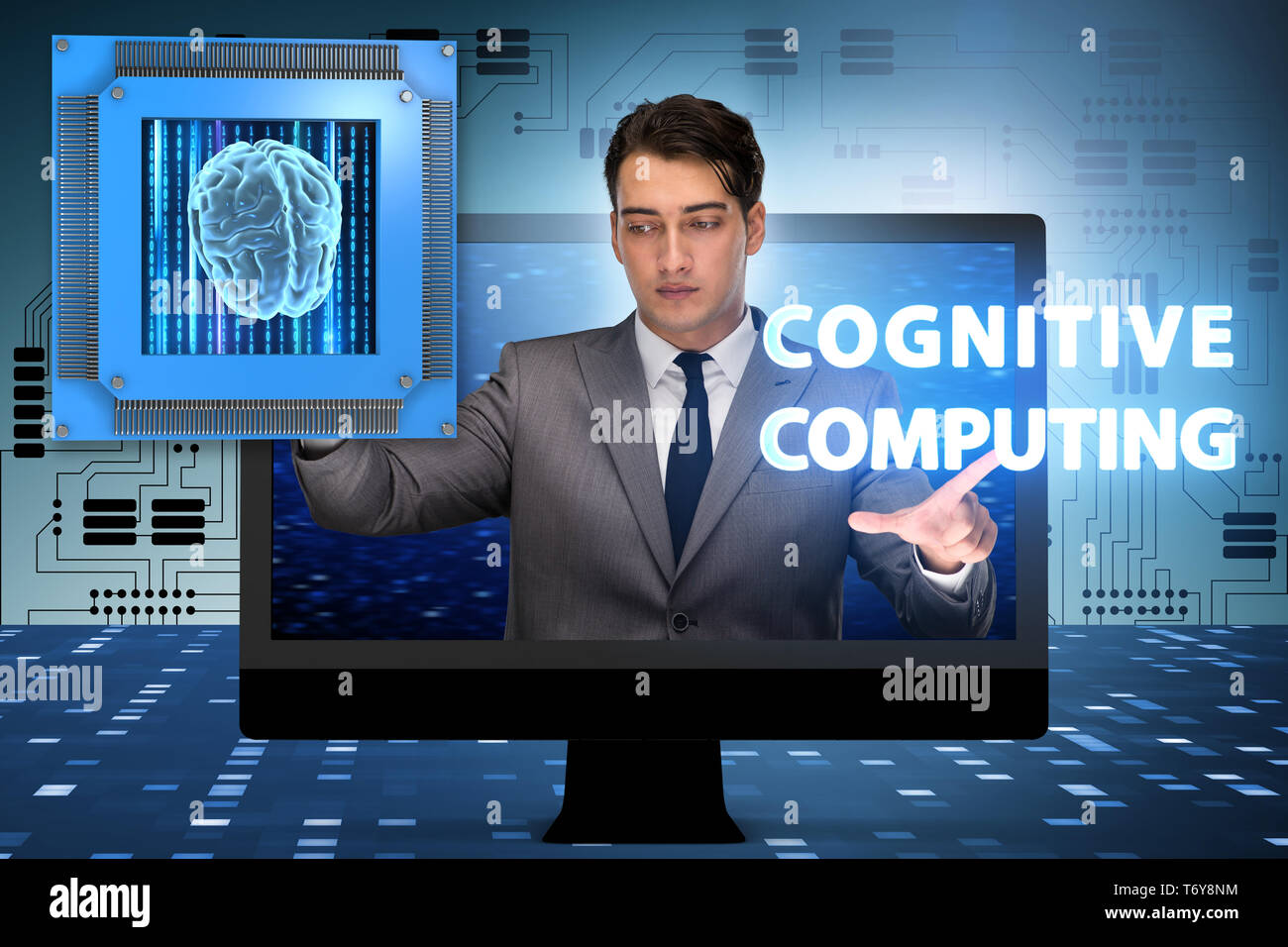 Cognitive computing concept as modern technology Stock Photo - Alamy