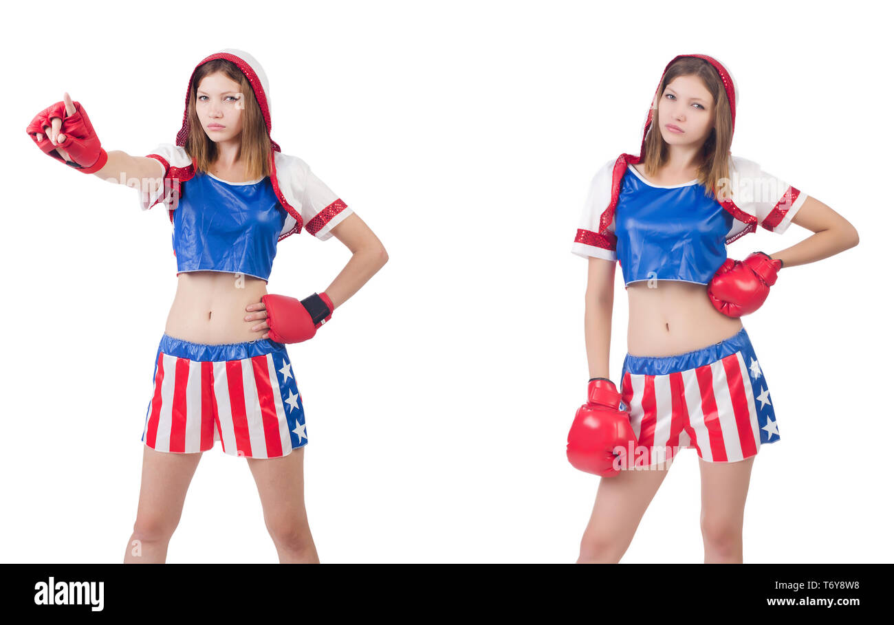 Female boxer exercising on hi-res stock photography and images - Alamy