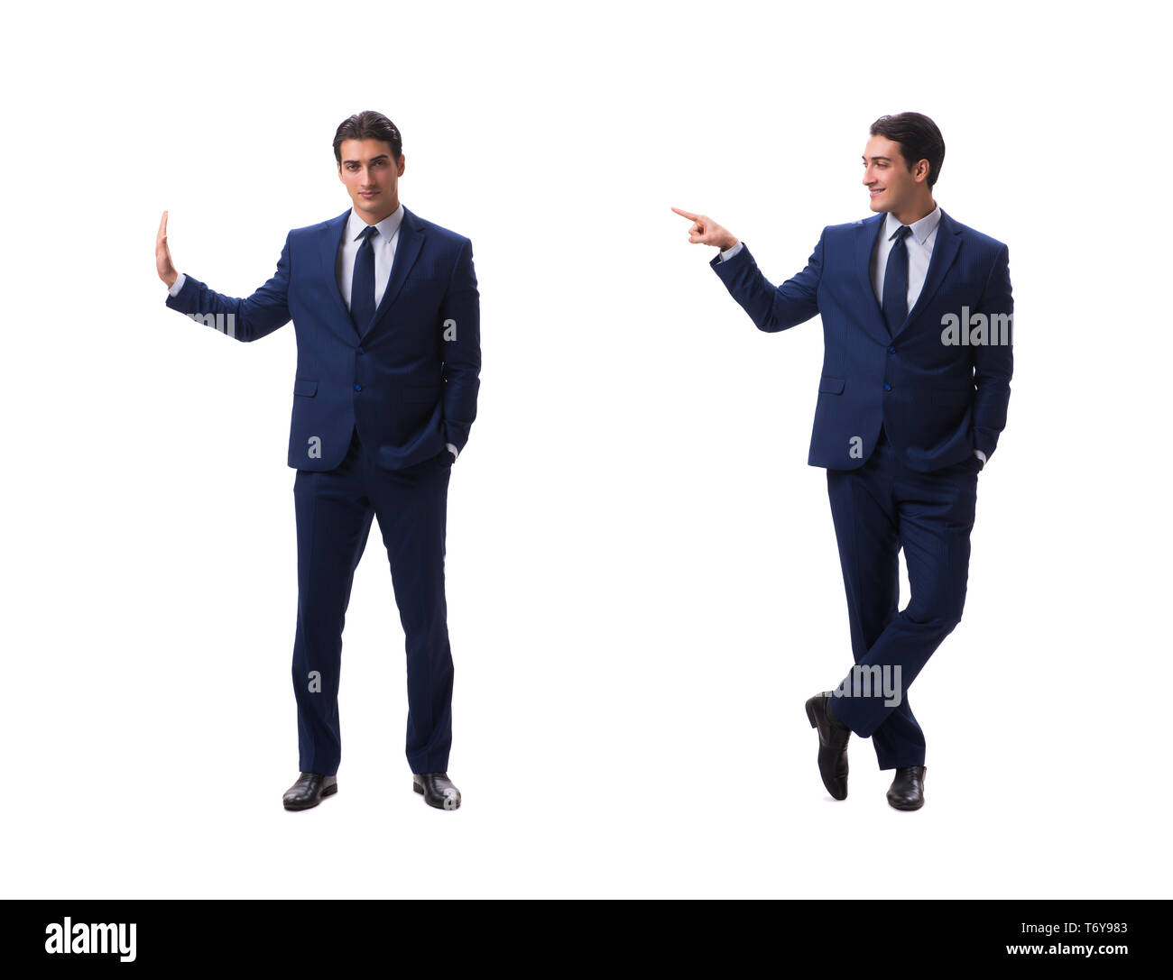 Young businessman isolated on white Stock Photo - Alamy