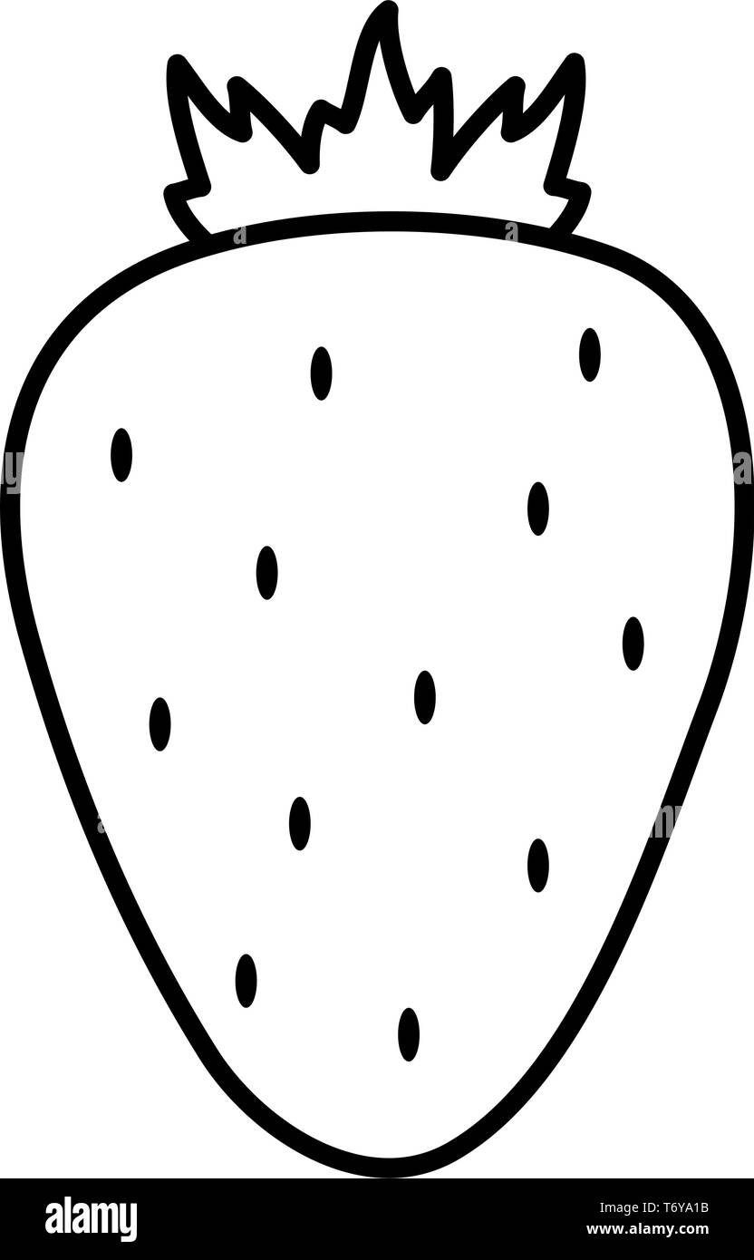 fresh strawberry fruit icon vector illustration design Stock Vector ...