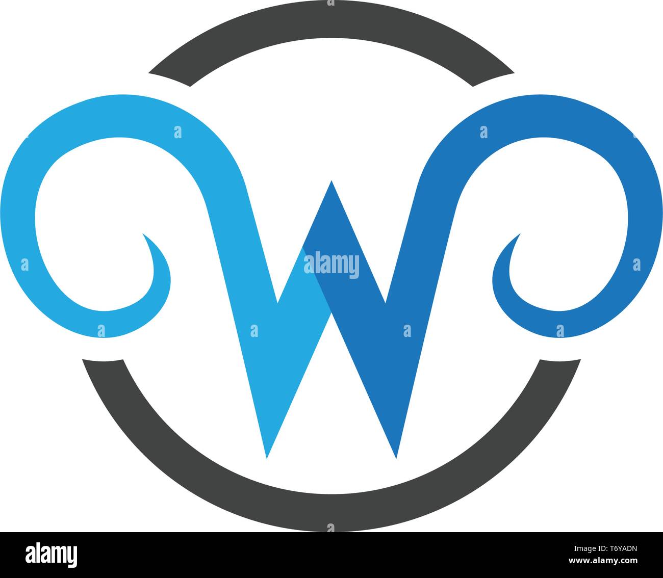 W letters business logo and symbols template Stock Vector Image & Art ...