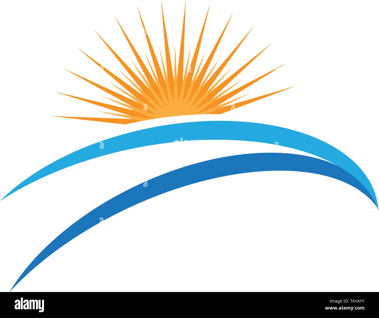 Over horizon Stock Vector Images - Alamy