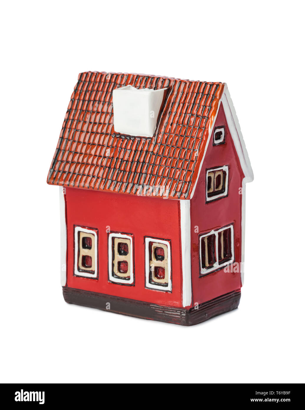 White bungalow with red roof hi-res stock photography and images - Alamy