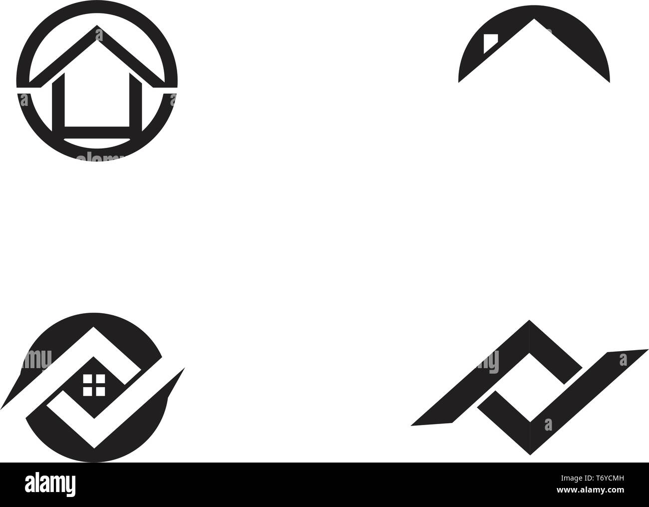 home buildings logo and symbols icons template Stock Vector Image & Art ...