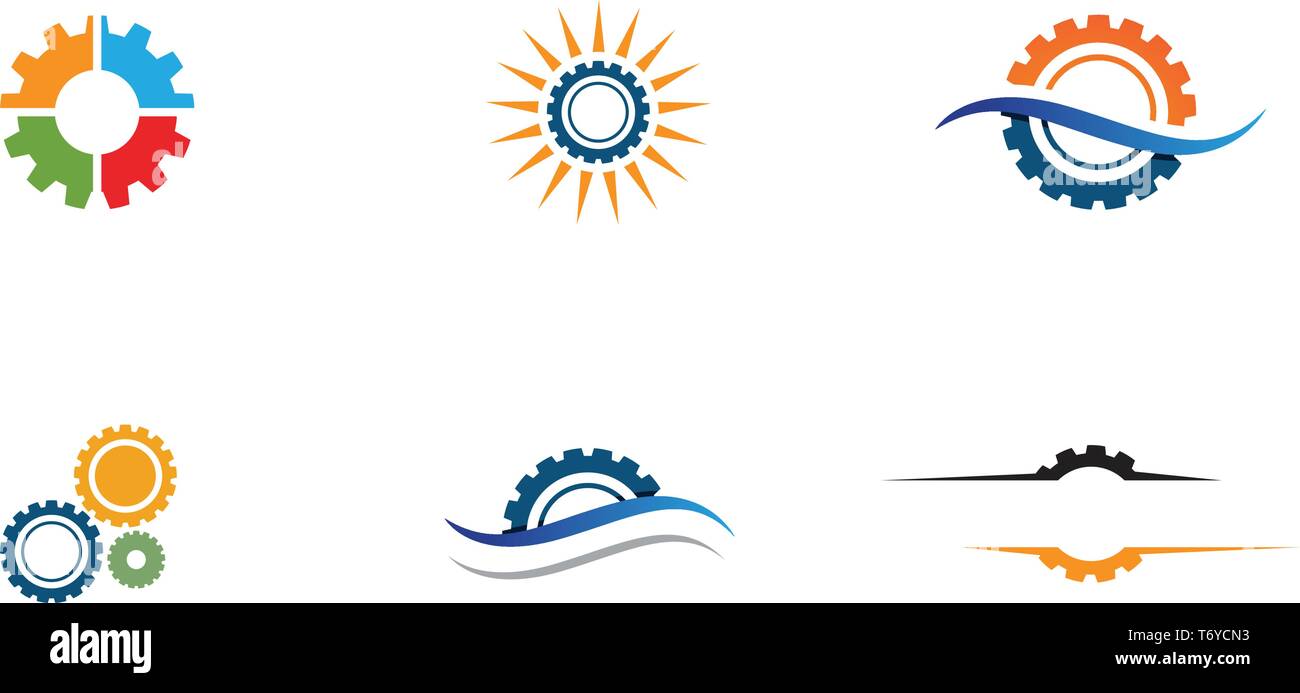 Gear Logo Template vector icon illustration design Stock Vector Image ...