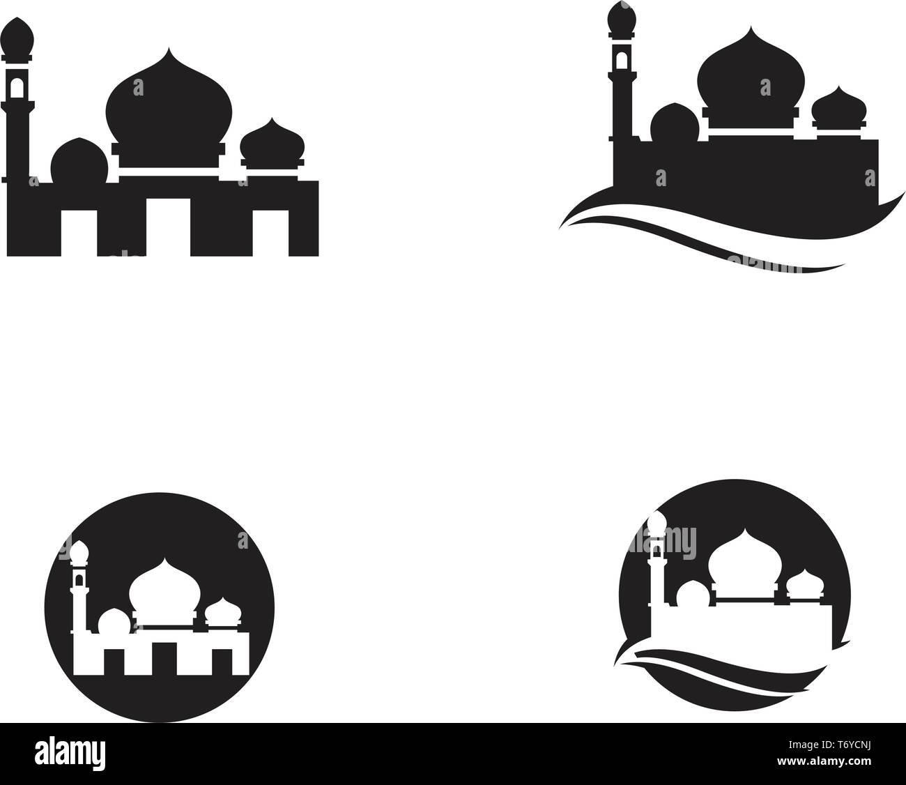 Mosque icon vector Illustration template Stock Vector Image & Art - Alamy