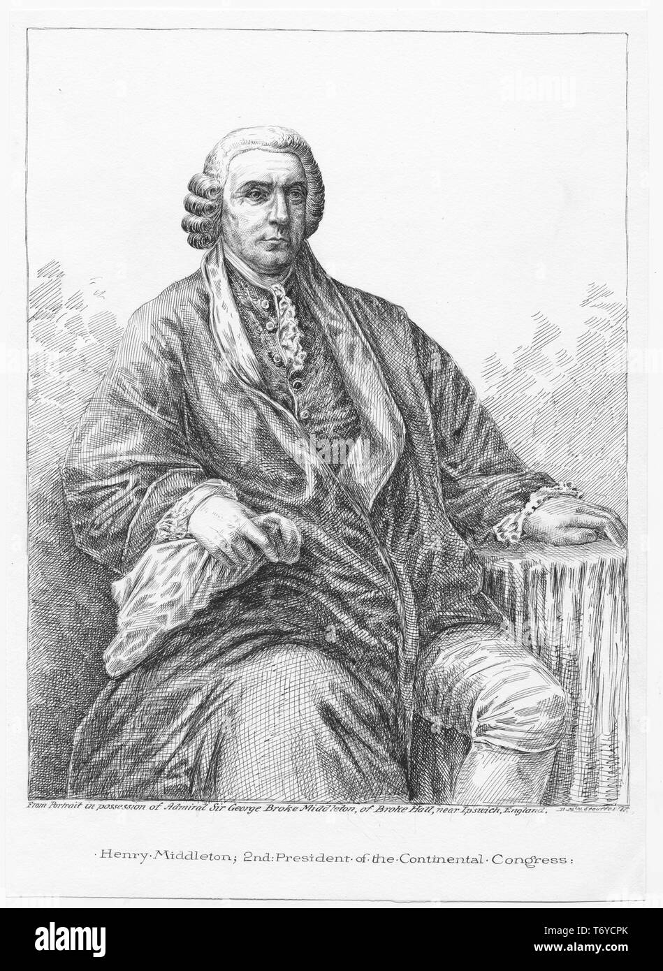 Second president of the continental congress hi-res stock photography ...