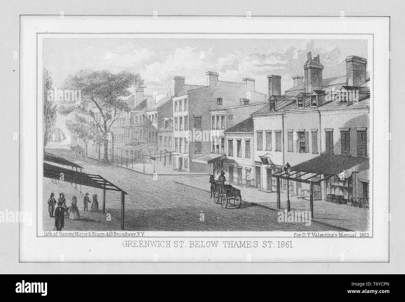 Greenwich st new york Black and White Stock Photos & Images - Alamy