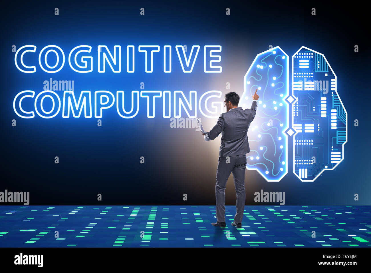 Cognitive computing concept as modern technology Stock Photo - Alamy