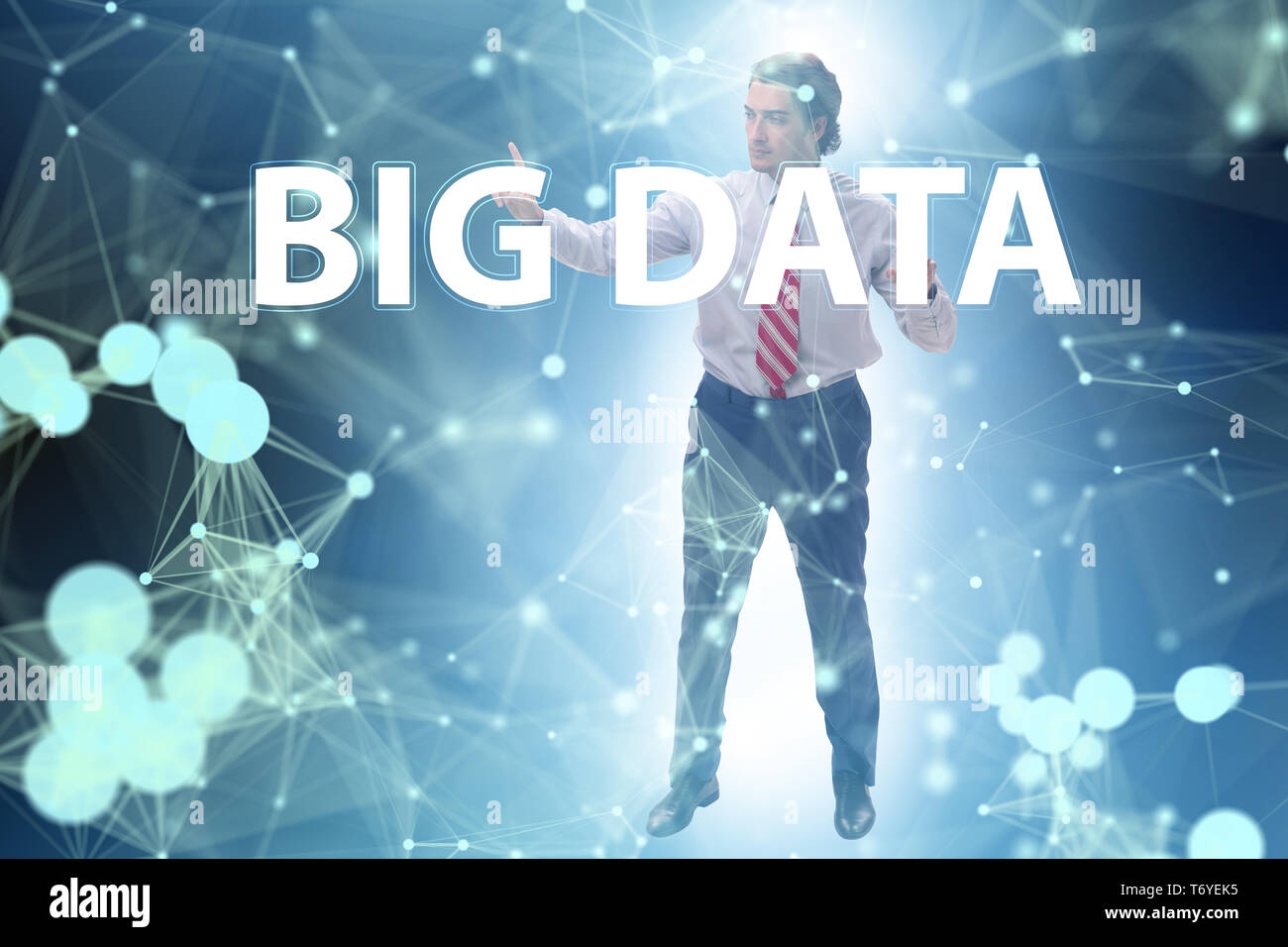 Big data concept with data mining analyst Stock Photo - Alamy