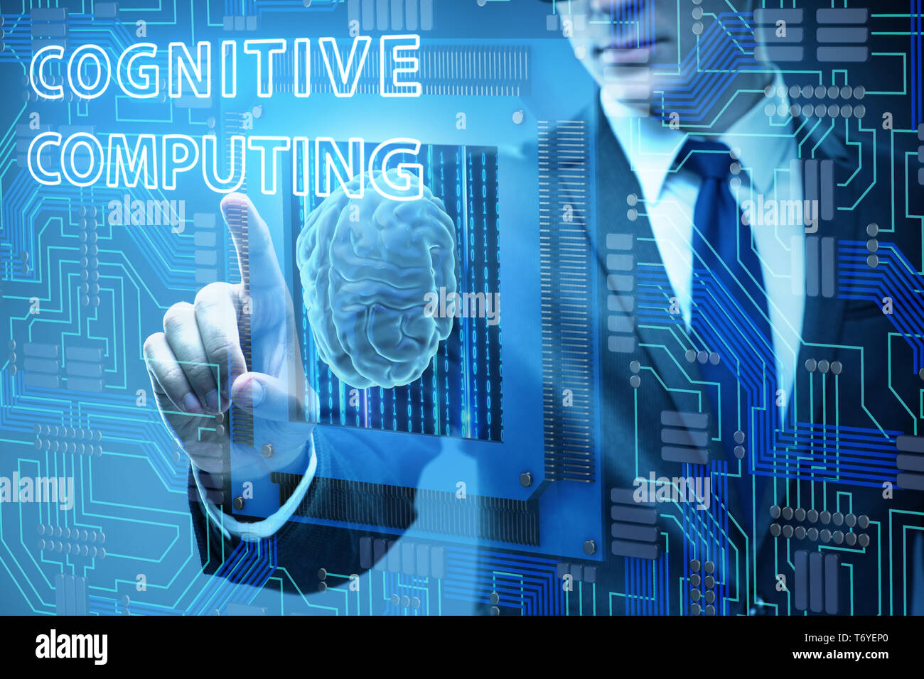 Cognitive computing concept as modern technology Stock Photo - Alamy
