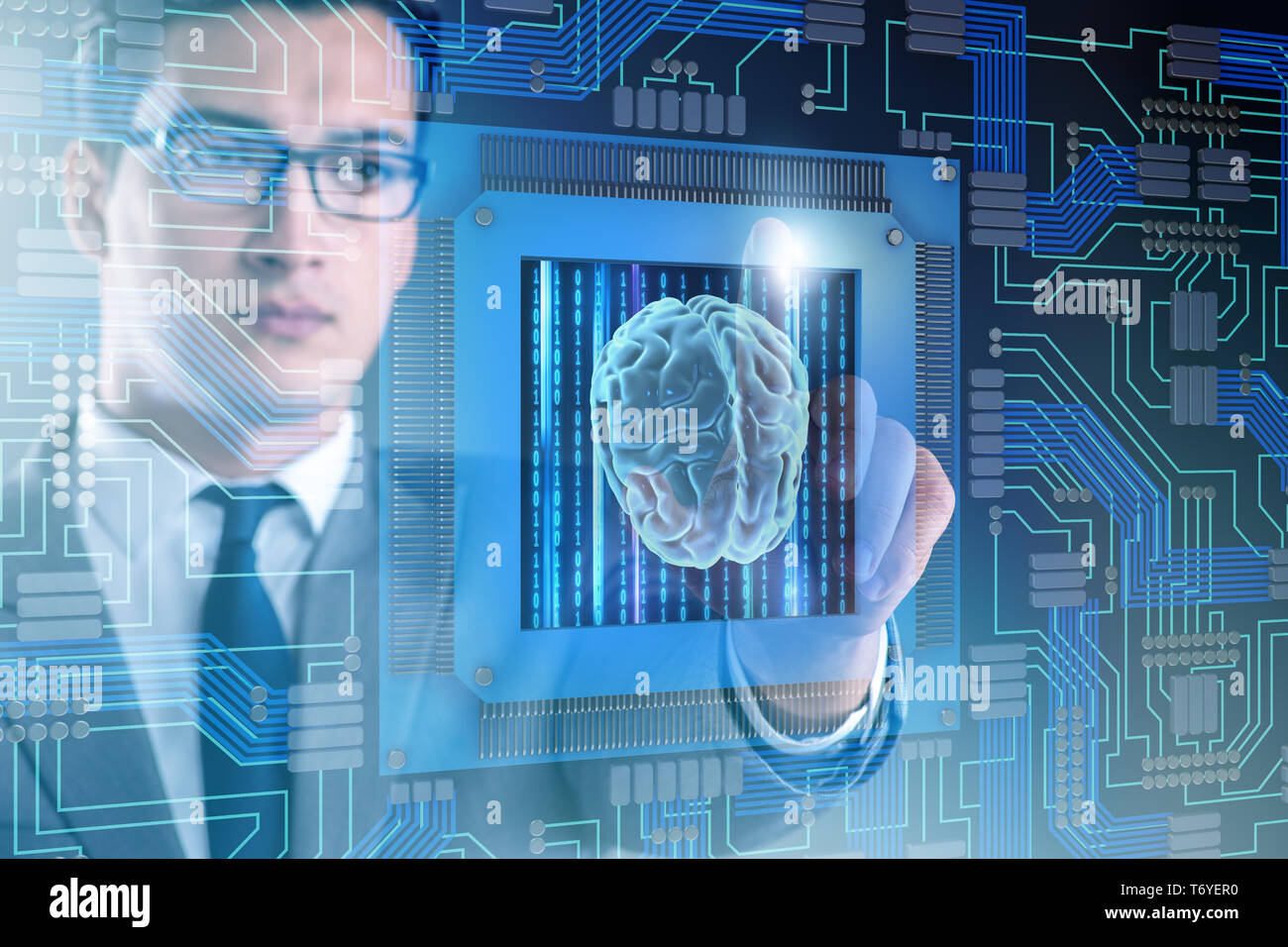 Cognitive computing concept as modern technology Stock Photo - Alamy