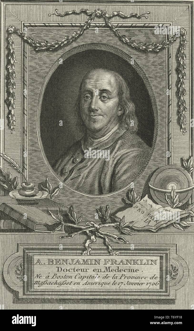 Benjamin franklin 1700s hi-res stock photography and images - Alamy