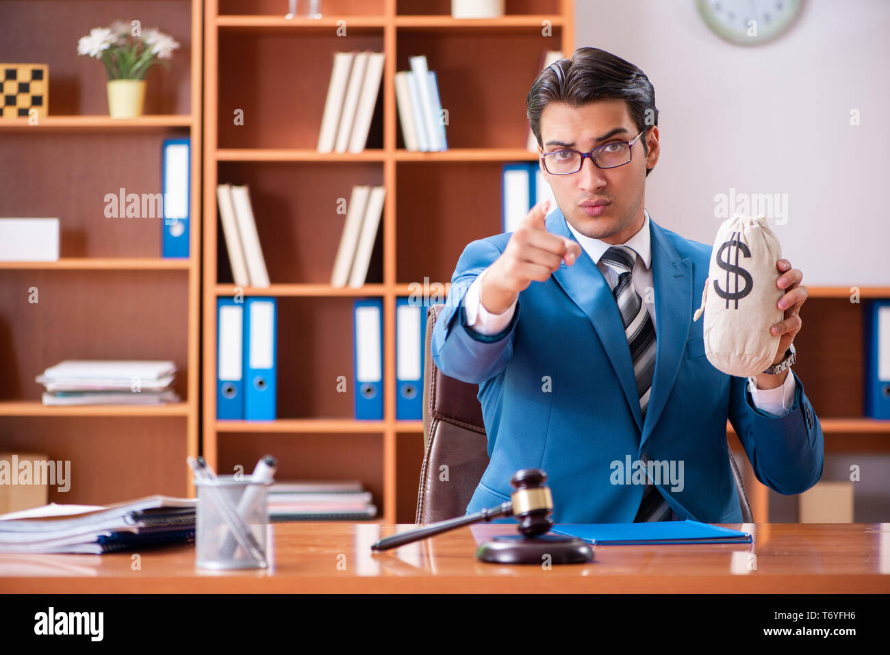 Lawyer working in the office Stock Photo - Alamy