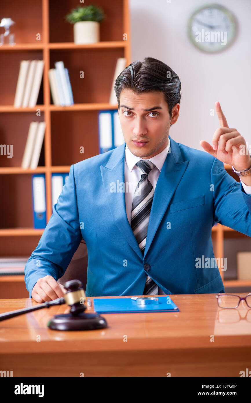 Lawyer working in the office Stock Photo - Alamy