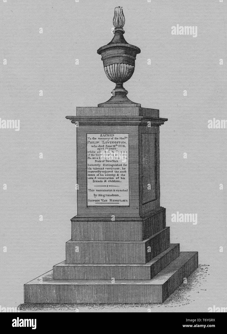 Livingston monument Black and White Stock Photos & Images - Alamy