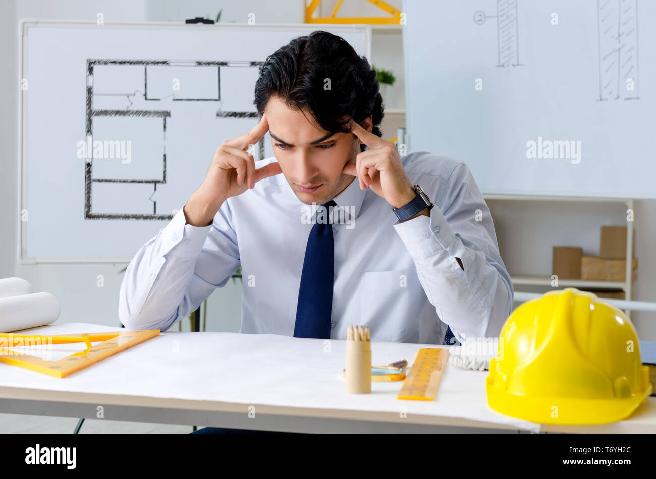 Young handsome architec man hi-res stock photography and images - Alamy