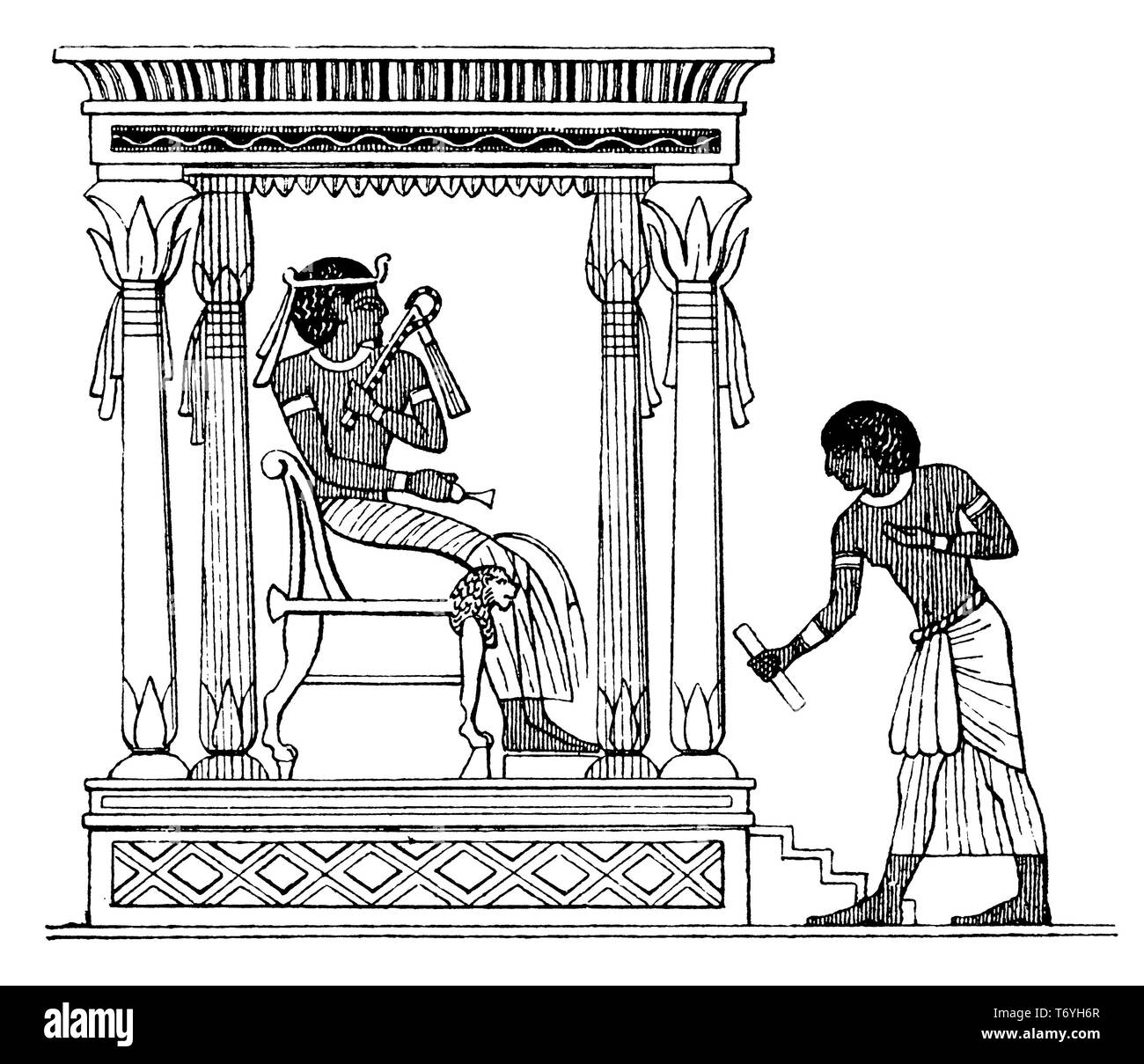 Egyptian messenger, 1500 B.C Stock Photo - Alamy
