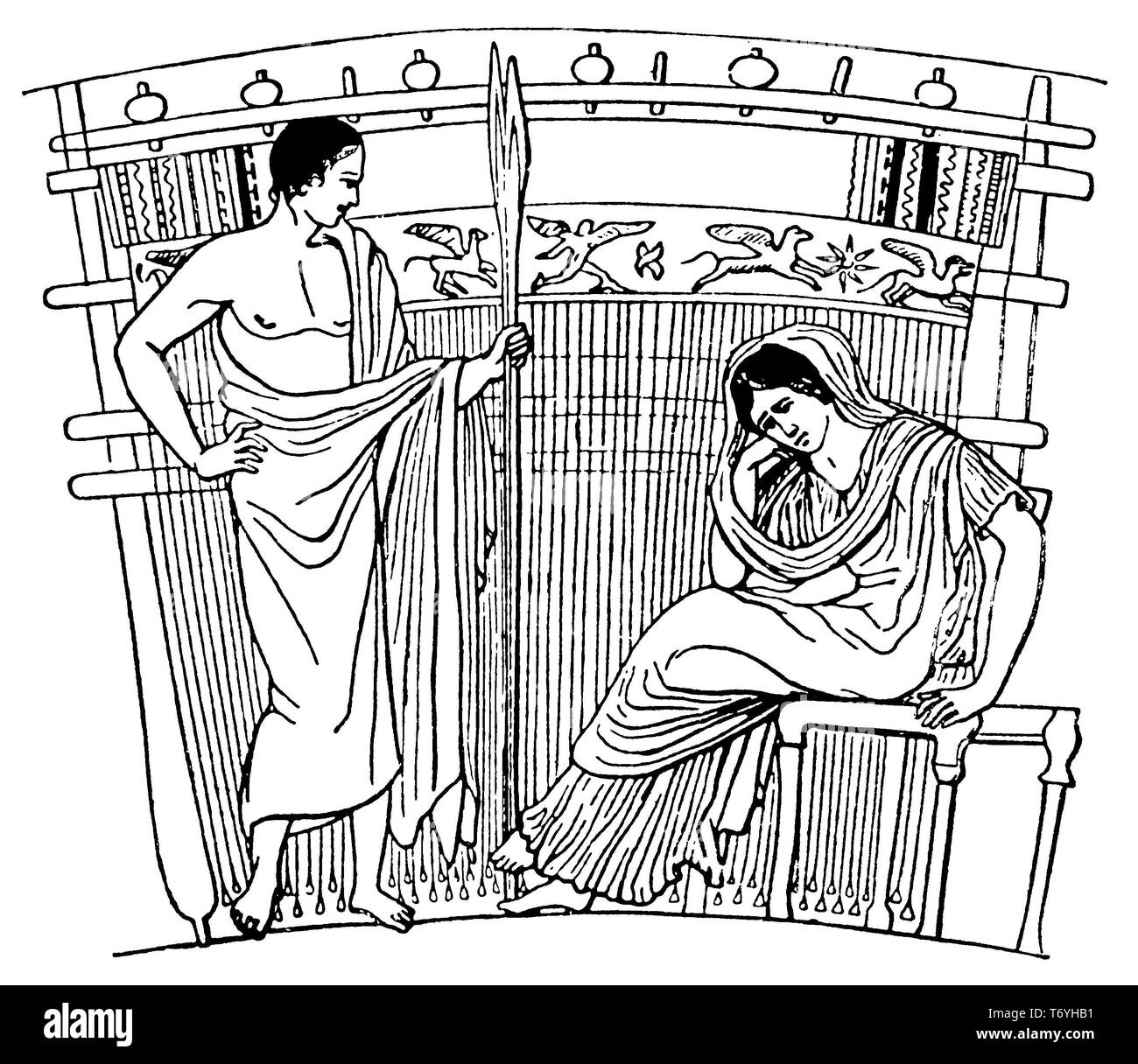 Ancient greek weaving hi-res stock photography and images - Alamy