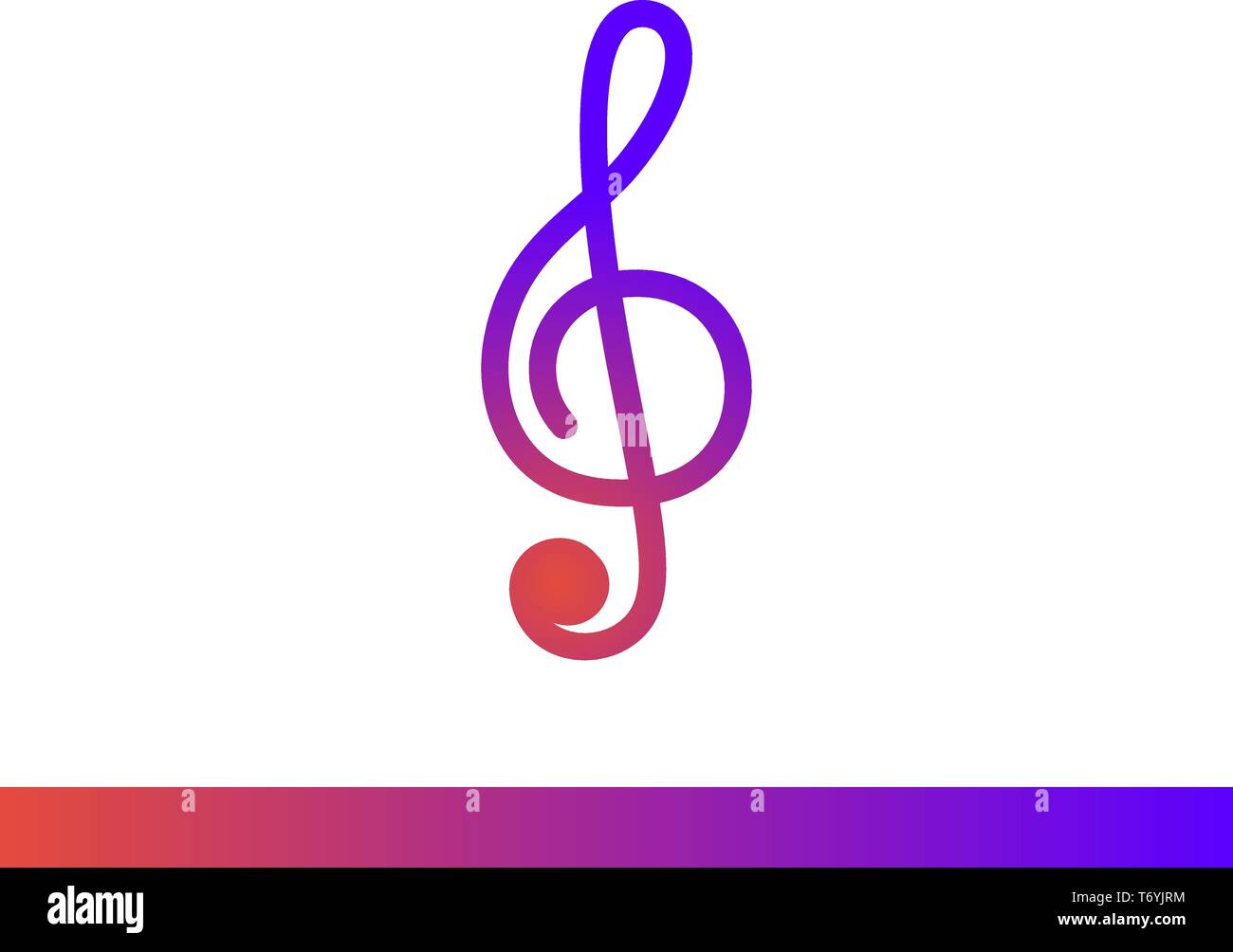 Treble g clef hi-res stock photography and images - Alamy