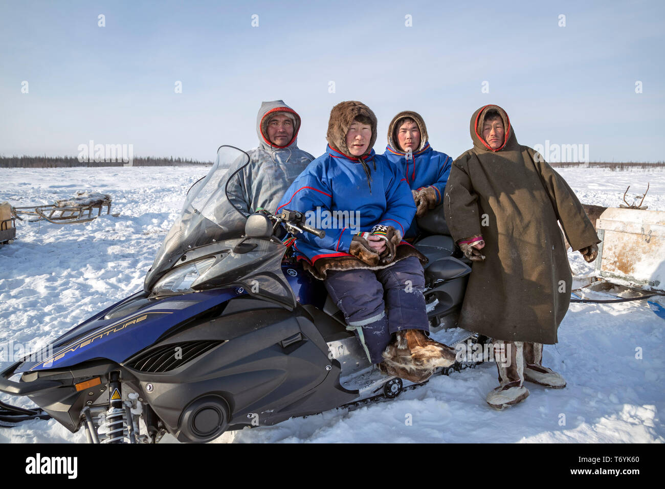 Russia, Yamal-Nenets Autonomous Region, Yamal peninsula, Nenets ...