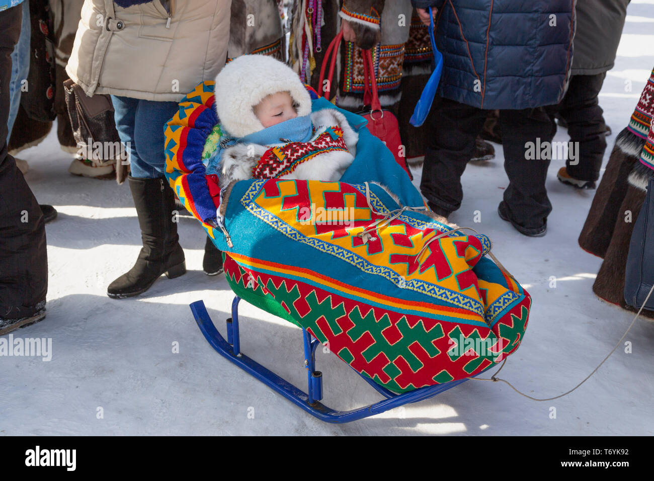 Russia, Yamal-Nenets Autonomous Region, Yamal peninsula, traditional ...
