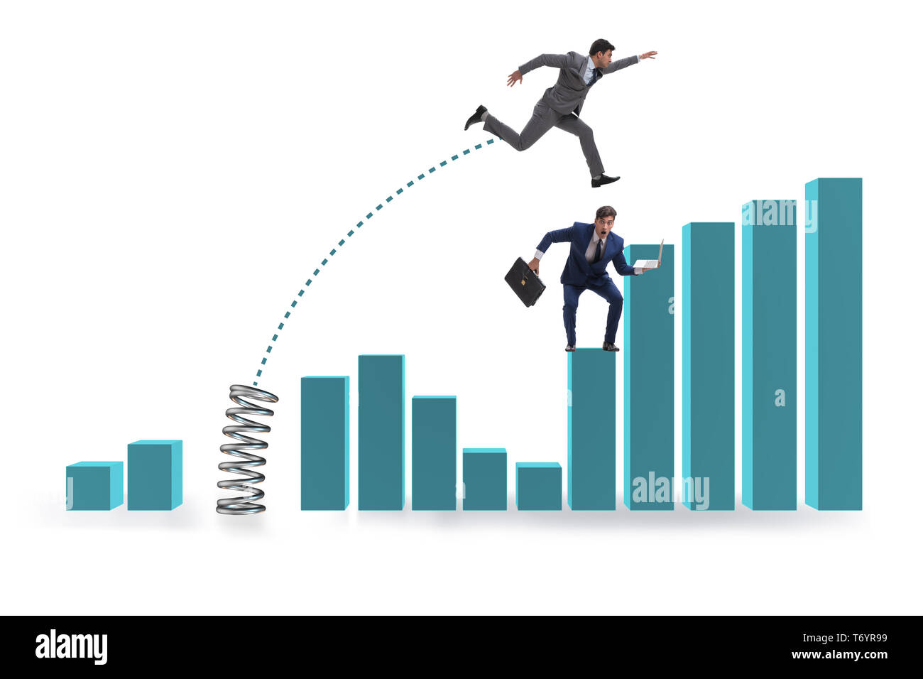 Leapfrogging Cut Out Stock Images & Pictures - Alamy