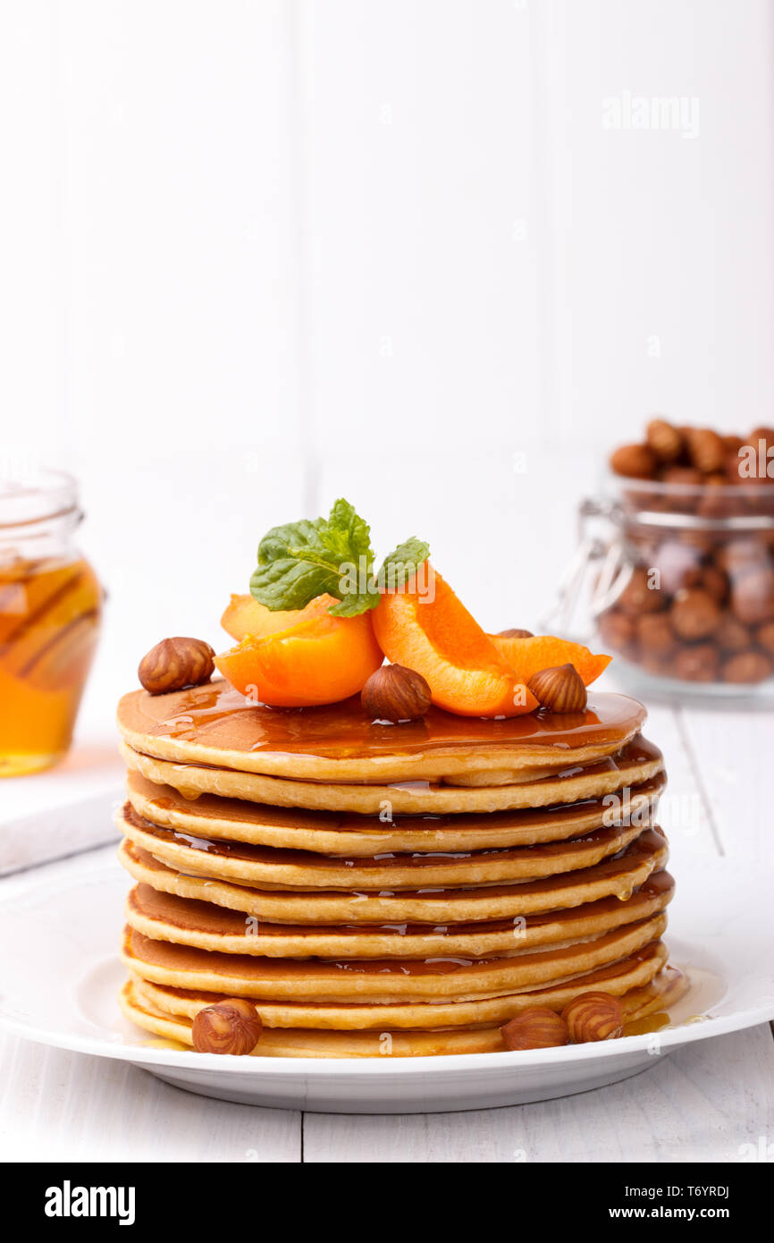 American pancakes stack Stock Photo - Alamy