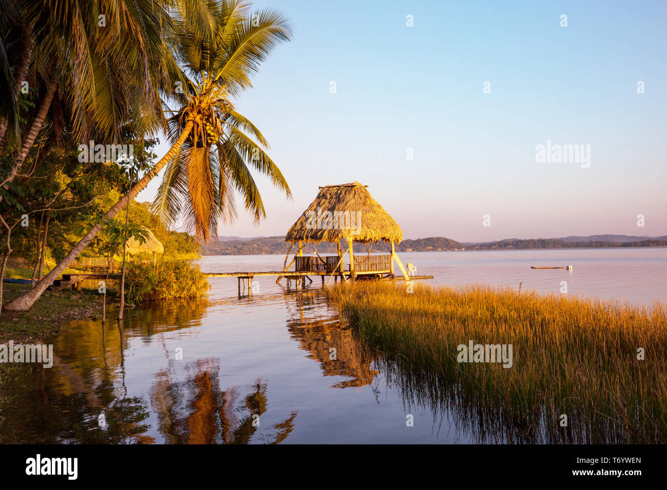 Peten guatemala water sunset hi-res stock photography and images - Alamy