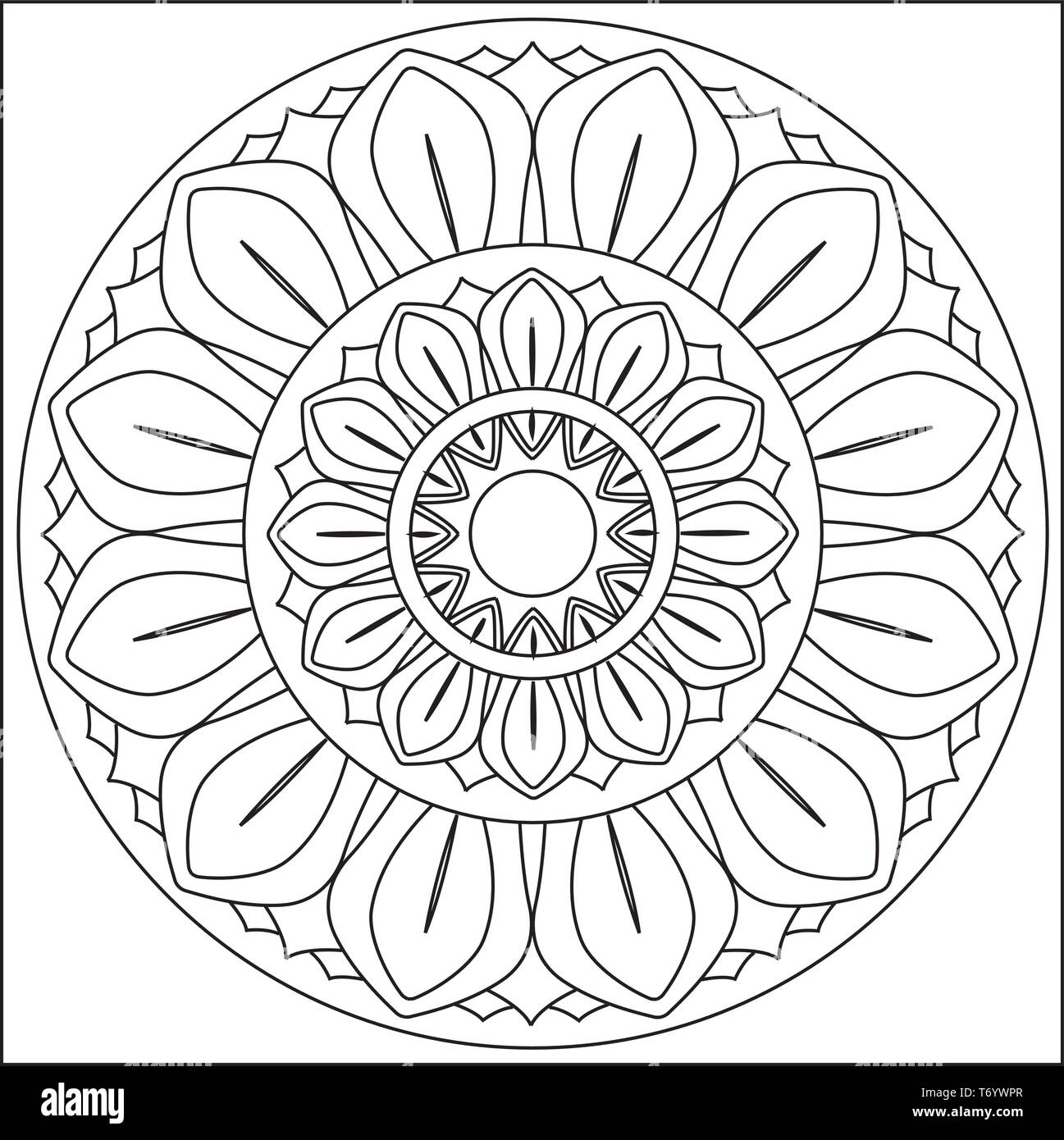 Wheel of lotus Stock Vector Image & Art - Alamy