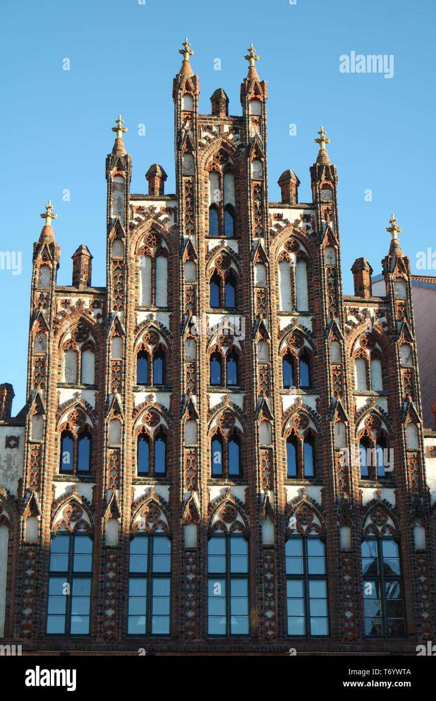 Historic gable, Greifswald Stock Photo - Alamy