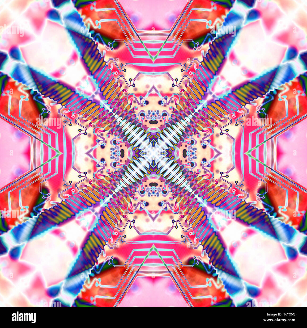 Art abstract design. Vivid, color, mirror pattern Stock Photo - Alamy