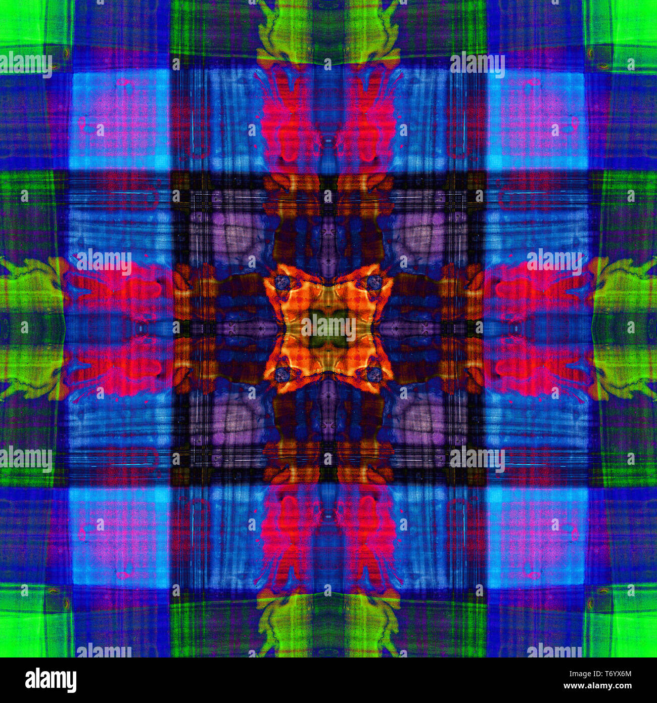 Art abstract design. Vivid, color, mirror pattern Stock Photo - Alamy