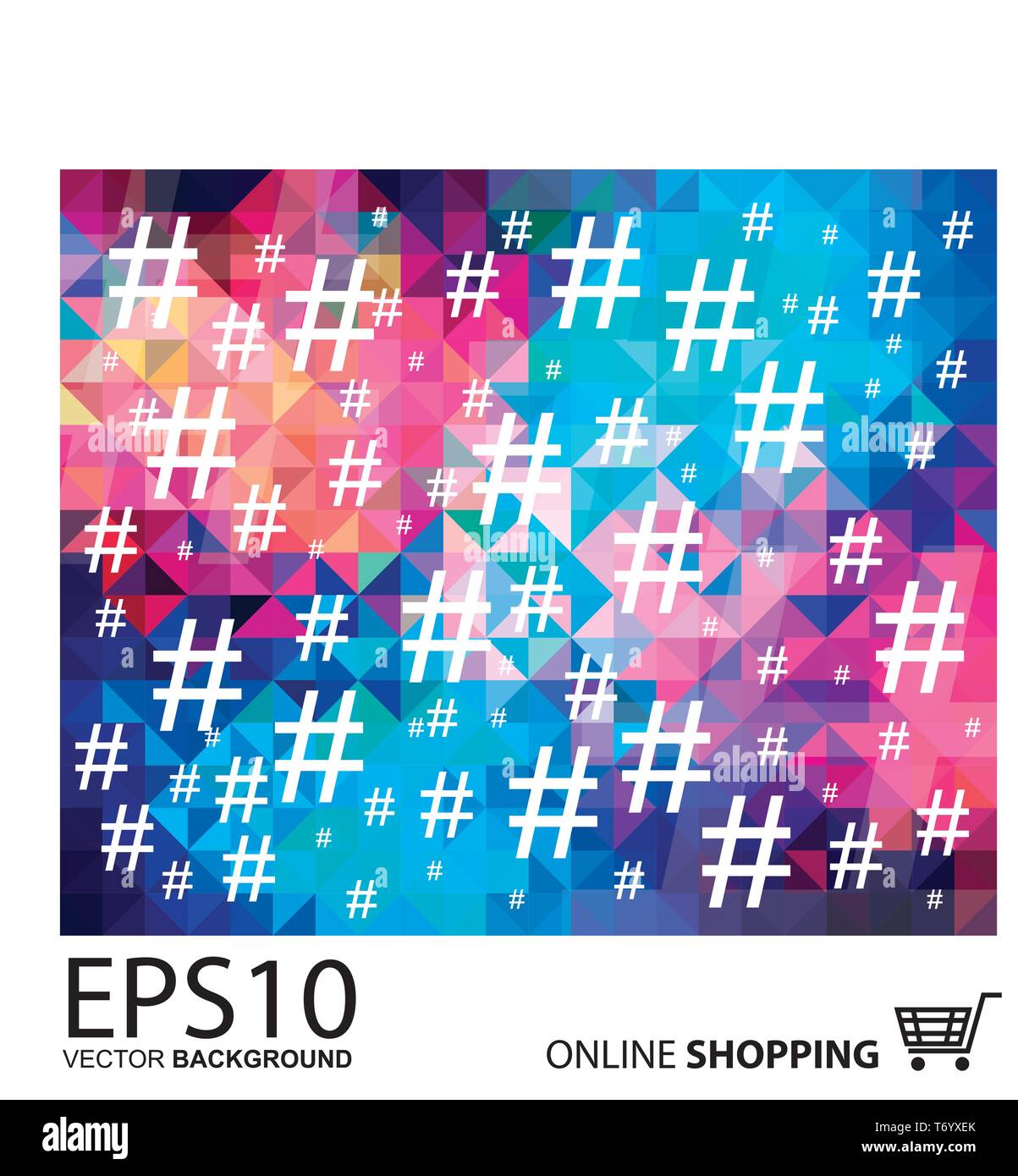 Hashtag vector vectors hi-res stock photography and images - Alamy