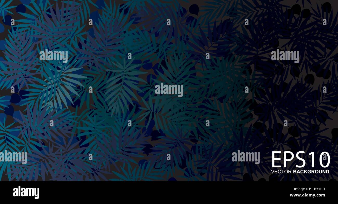 Leaf dark background Stock Vector Images - Alamy